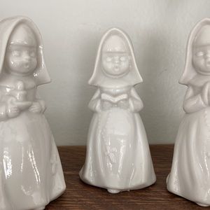 Enesco | Accents | Vintage Enesco White Porcelain Nun Figurines | Poshmark